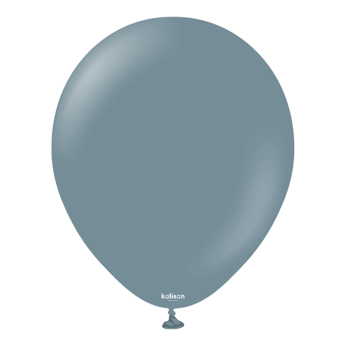 Kalisan Denim Latex Balloons – Muted Blue-Gray Retro Elegance