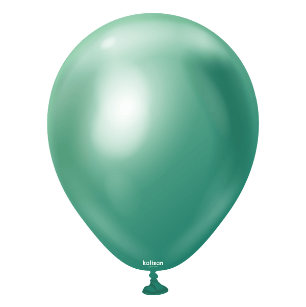 Kalisan Mirror Green Balloons – Vibrant Chrome Shine in All Sizes