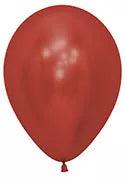 Sempertex Reflex Red Balloons – Metallic Chrome Red Party Decor