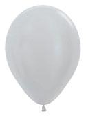Sempertex Silver Latex Balloon