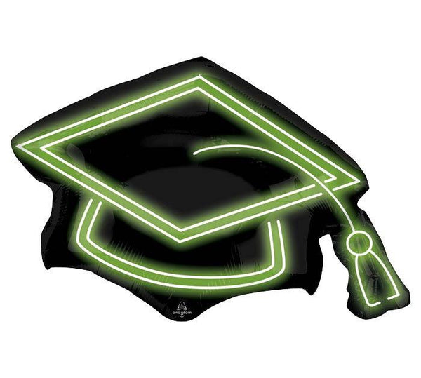 GRADUATION CAP NEON 31"