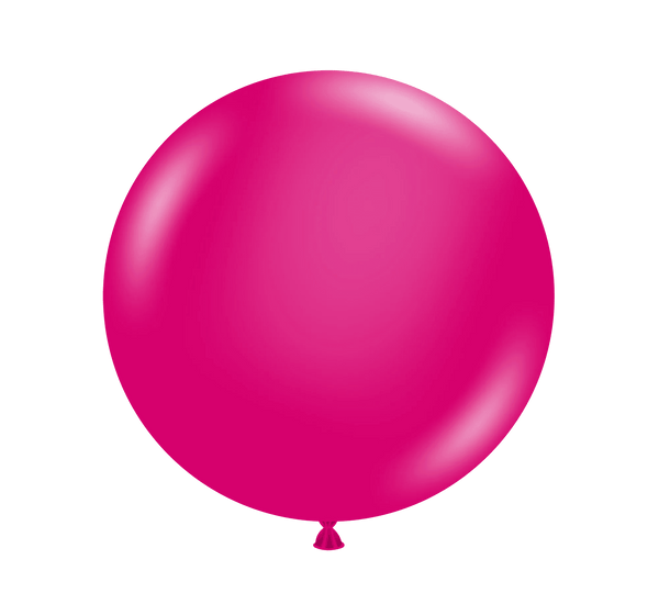 TUFTEX Crystal Magenta Balloons – Bold, Transparent in 5”–36”