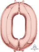 Number 0 Rose Gold 26"