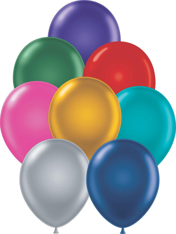 TUFTEX Metallic Assortment Balloons | 11” Mixed Colors
